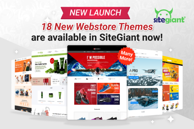 18 New Webstore Themes Are Available Now! - SiteGiant